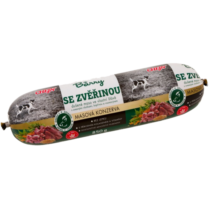 Chejn Barry salám zvěřina 850g :: BARFmix.cz